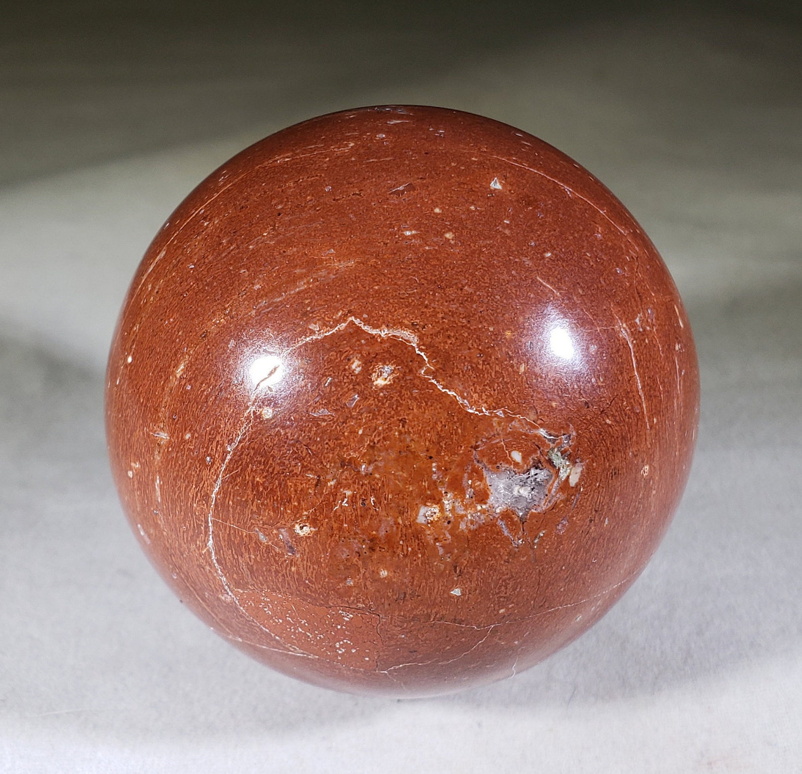 LARGE RED JASPER Sphere Natural Stone Hand Carved Gemstone | Etsy