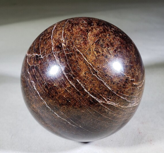 LARGE GARNET Sphere Natural Stone Hand Carved Gemstone Sphere | Etsy