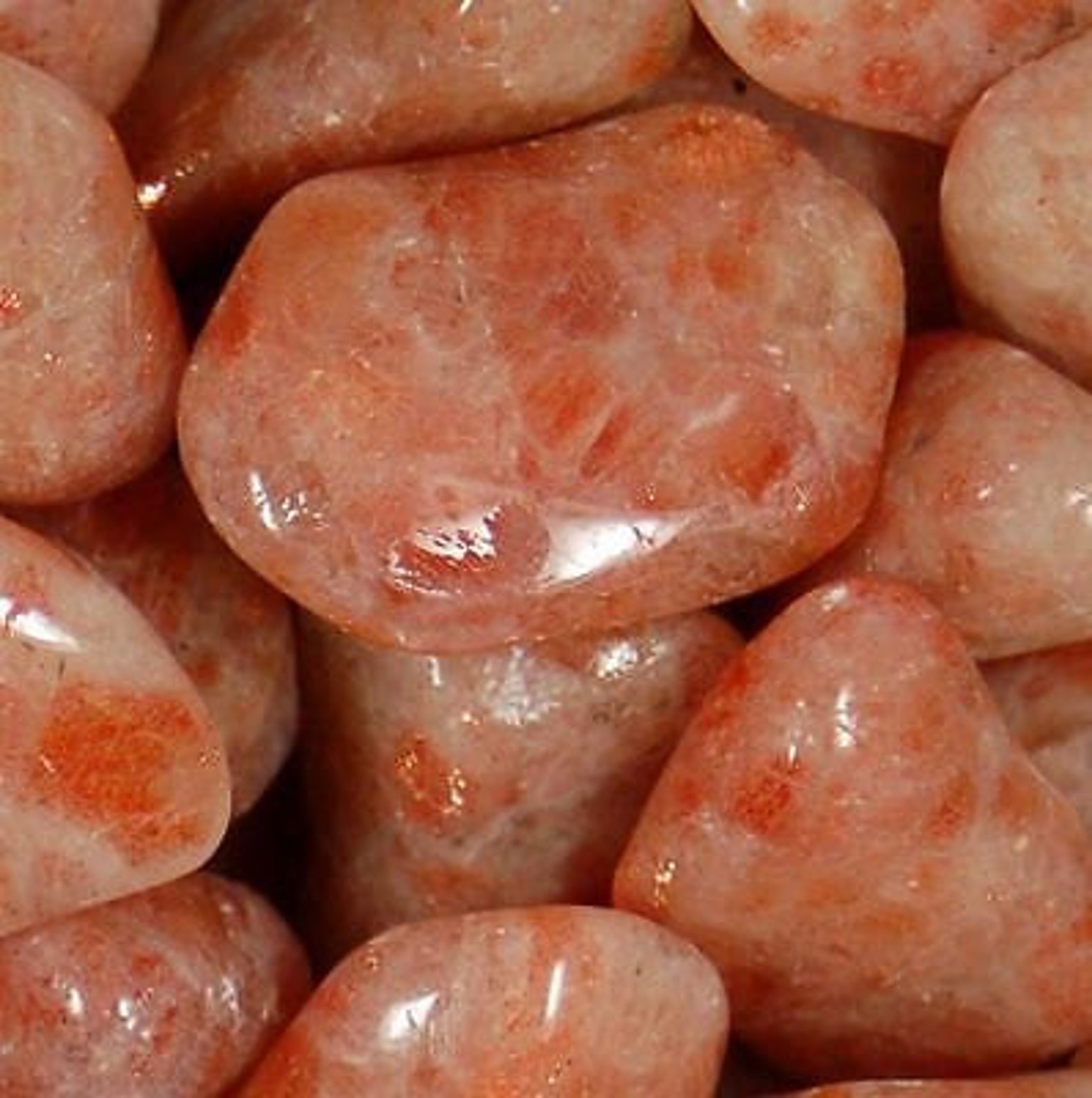 THREE 3 SUNSTONE TUMBLED Stones Medium/large Natural Tumble - Etsy