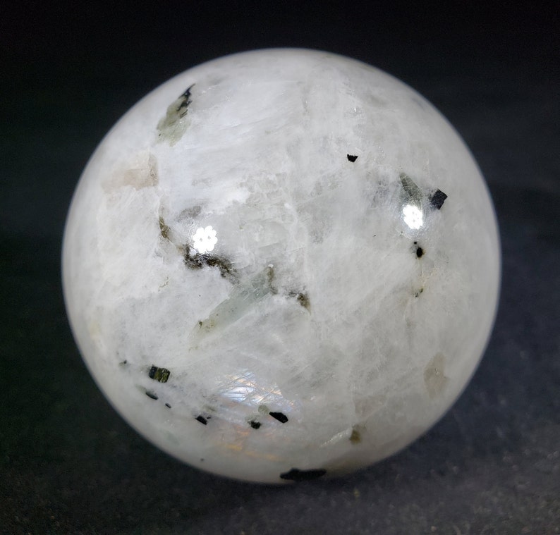 LARGE RAINBOW MOONSTONE Sphere Natural Stone Hand Carved | Etsy