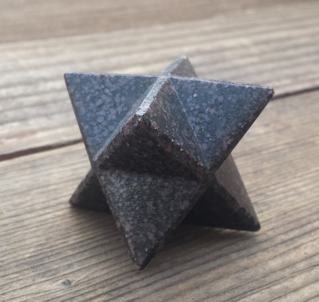 Large (50mm) RUBY IN MATRIX Natural Gemstone Merkaba Star (one) - Etsy