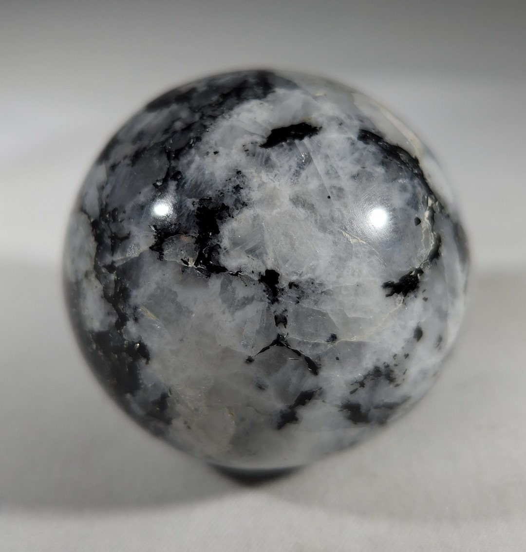 LARGE!!! RAINBOW MOONSTONE Sphere Natural Stone Hand Carved Gemstone ...