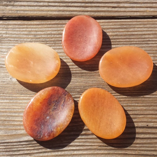 CALLIGRAPHY STONE Worry Stone Natural Stone Hand Carved - Etsy