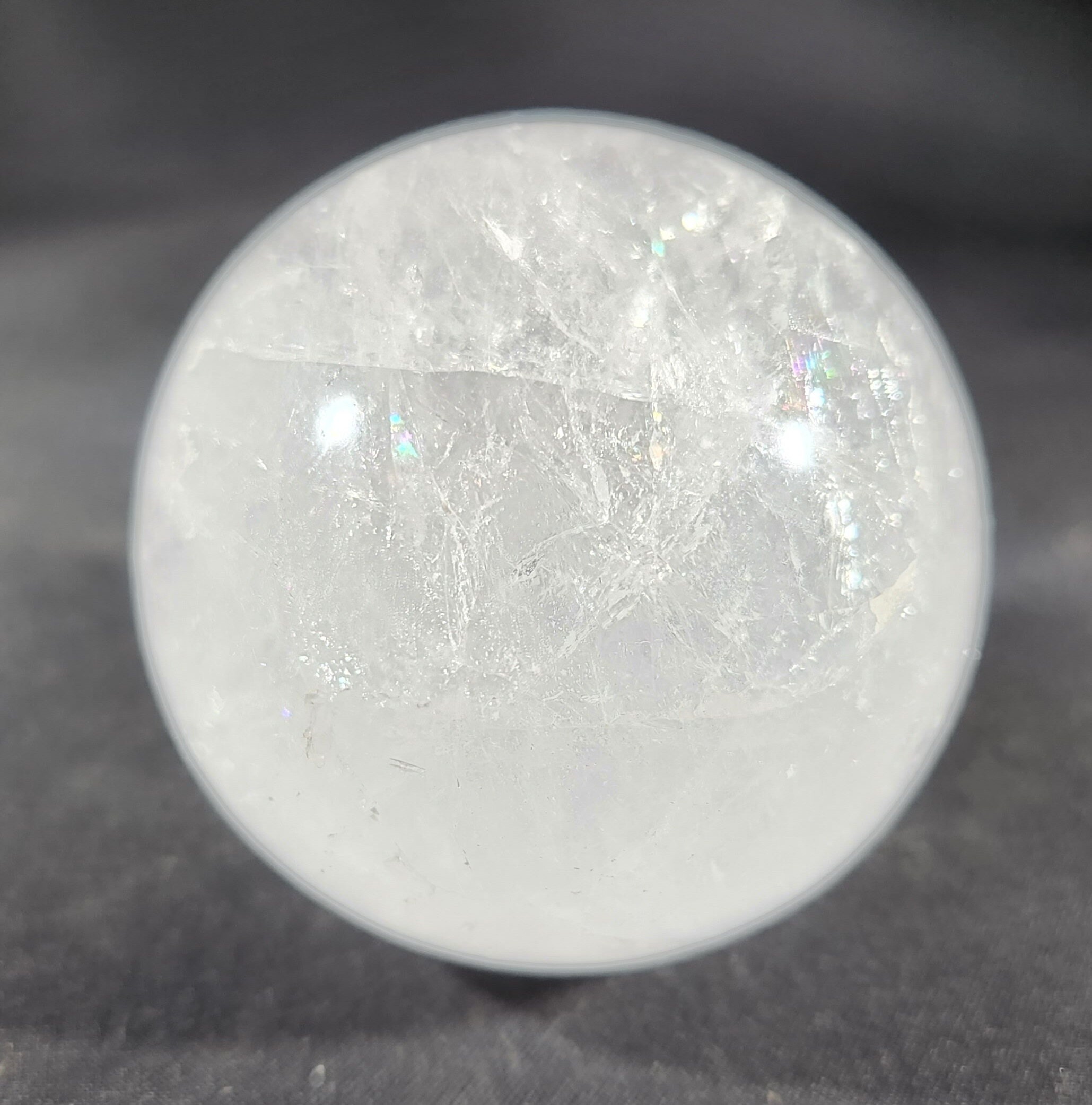 LARGE CLEAR QUARTZ Sphere Natural Stone Hand Carved Gemstone - Etsy
