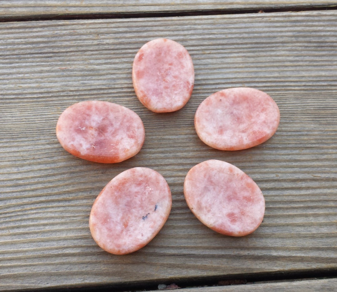SUNSTONE Worry Stone Natural Stone Hand Carved Gemstone Worry Stone - Etsy
