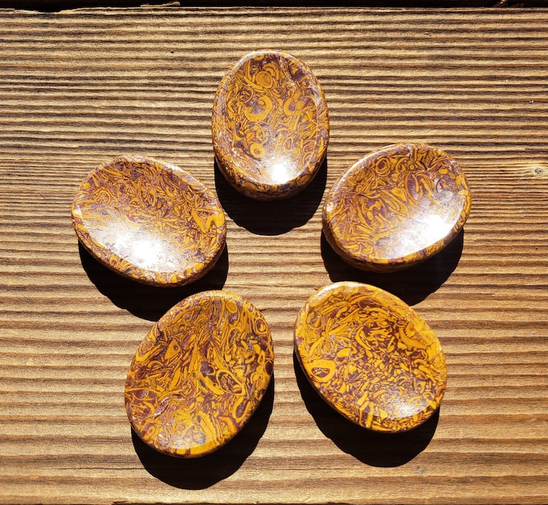CALLIGRAPHY STONE Worry Stone Natural Stone Hand Carved - Etsy