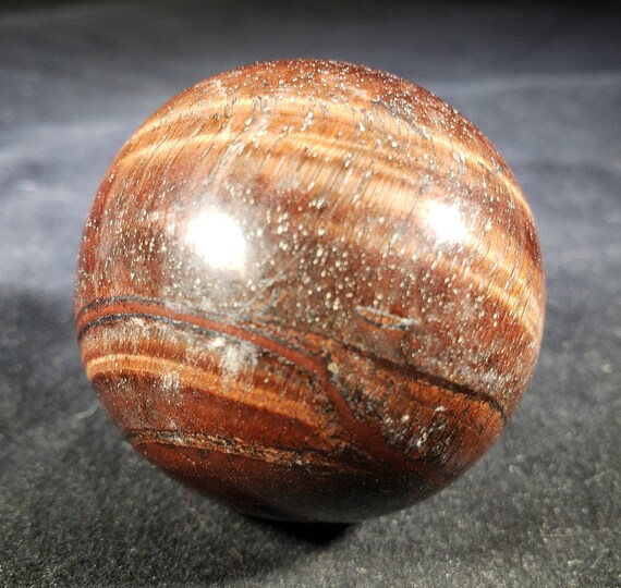 Large RED TIGER EYE Sphere Natural Stone Hand Carved Gemstone | Etsy