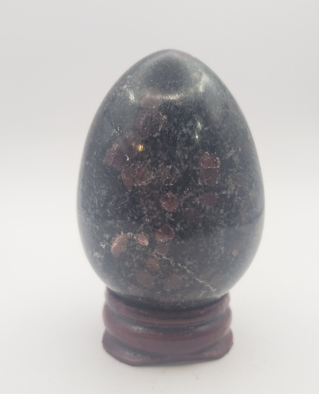 RUBY in MATRIX EGG Natural Stone Hand Carved Gemstone Egg - Etsy