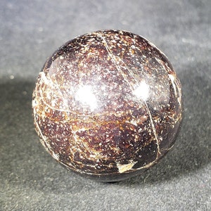LARGE GARNET Sphere Natural Stone Hand Carved Gemstone Sphere 37mm 36 ...
