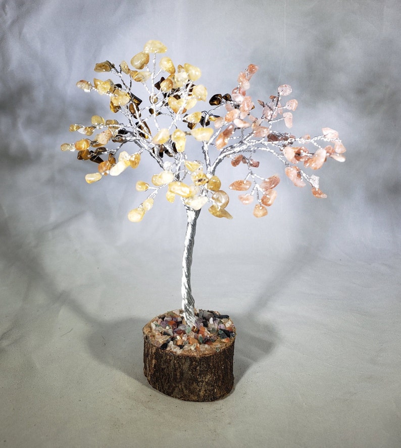 Natural MOTIVATION Gemstone Chip Tree With 150 Stones Crystal - Etsy
