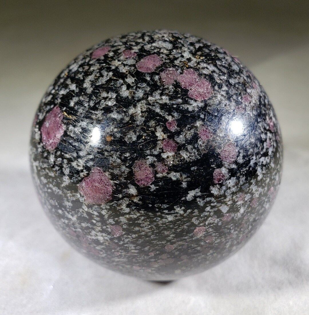 LARGE RUBY in MATRIX Sphere Natural Stone Hand Carved Gemstone Sphere ...