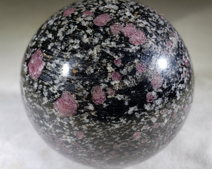 LARGE RUBY in MATRIX Sphere Natural Stone Hand Carved Gemstone Sphere ...