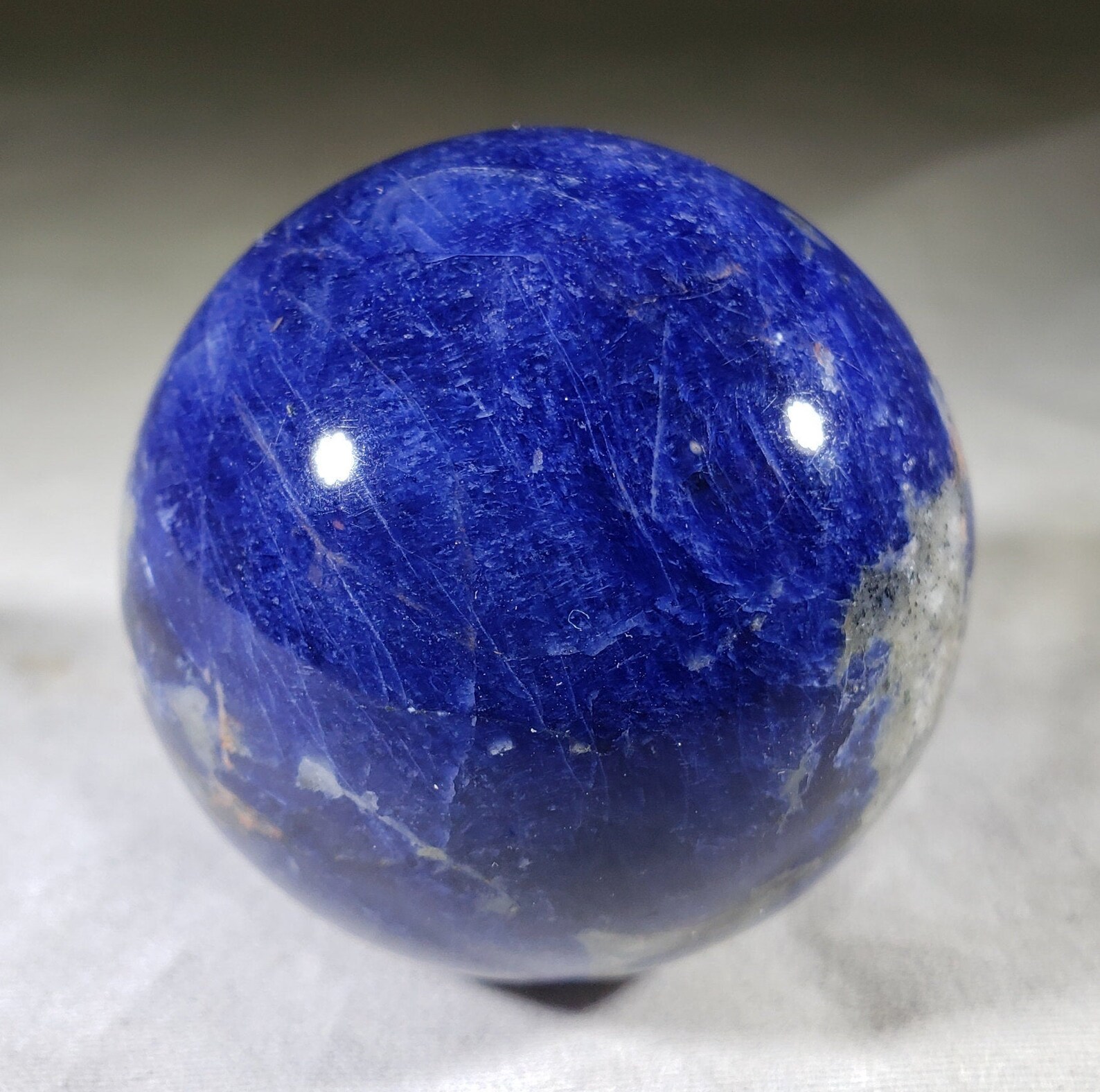 LARGE SODALITE Sphere Natural Stone Hand Carved Gemstone | Etsy