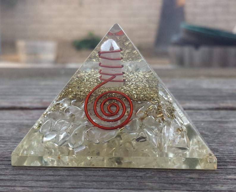 LARGE 50-55mm CLEAR QUARTZ Orgone Gemstone Pyramid Large - Etsy