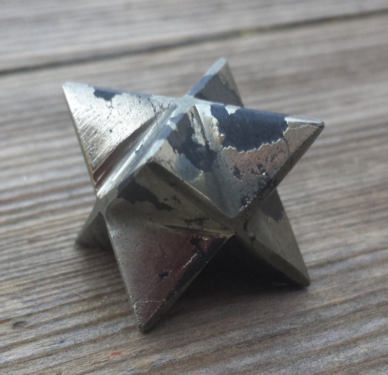 GEMSTONE MERKABA STAR Natural Pyrite one - Etsy