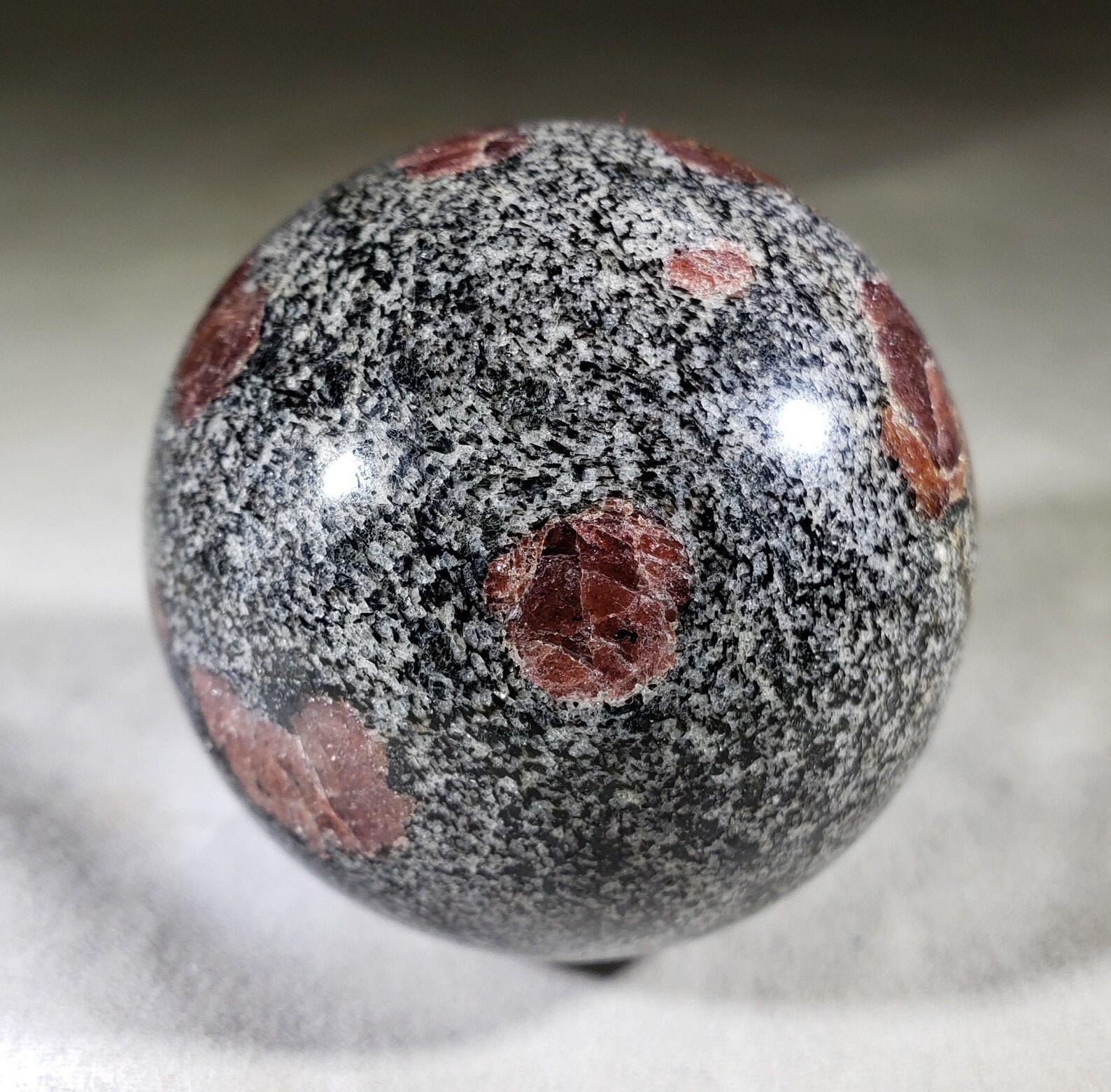 LARGE RUBY in MATRIX Sphere Natural Stone Hand Carved Gemstone | Etsy