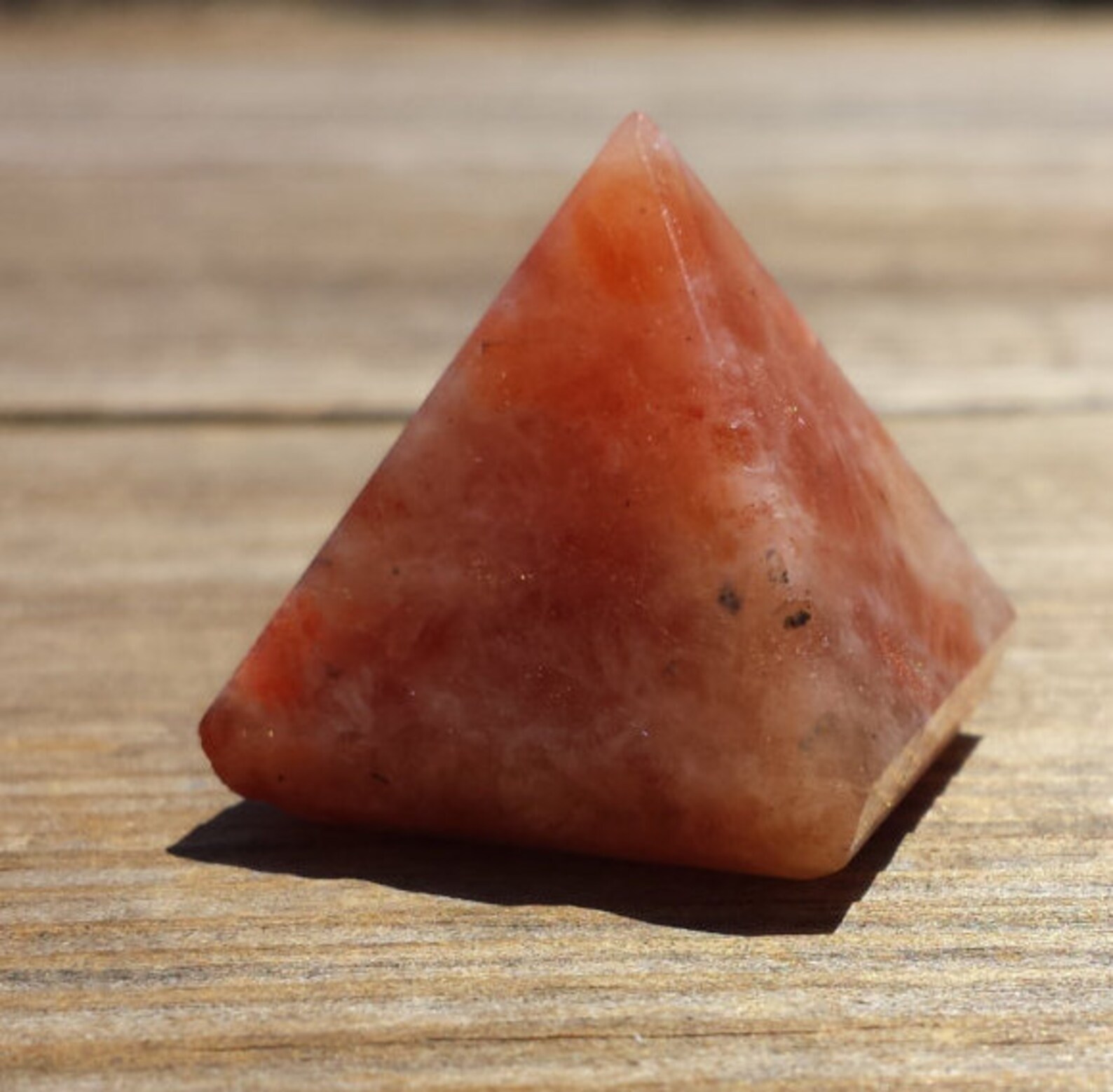 SUNSTONE Natural Small Gemstone Crystal Pyramid 20-22 - Etsy