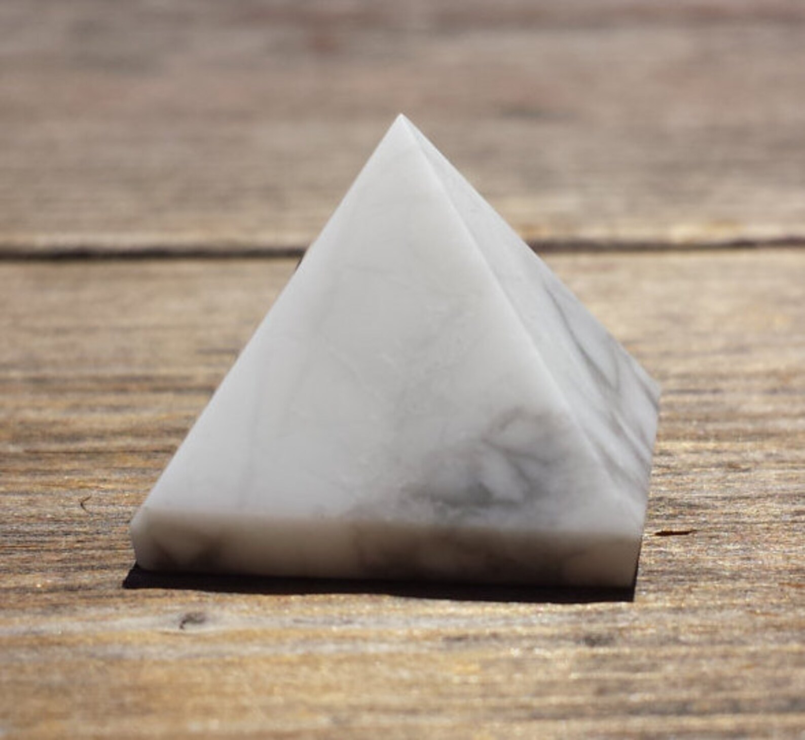 HOWLITE Natural Small Gemstone Crystal Pyramid 20-22 - Etsy