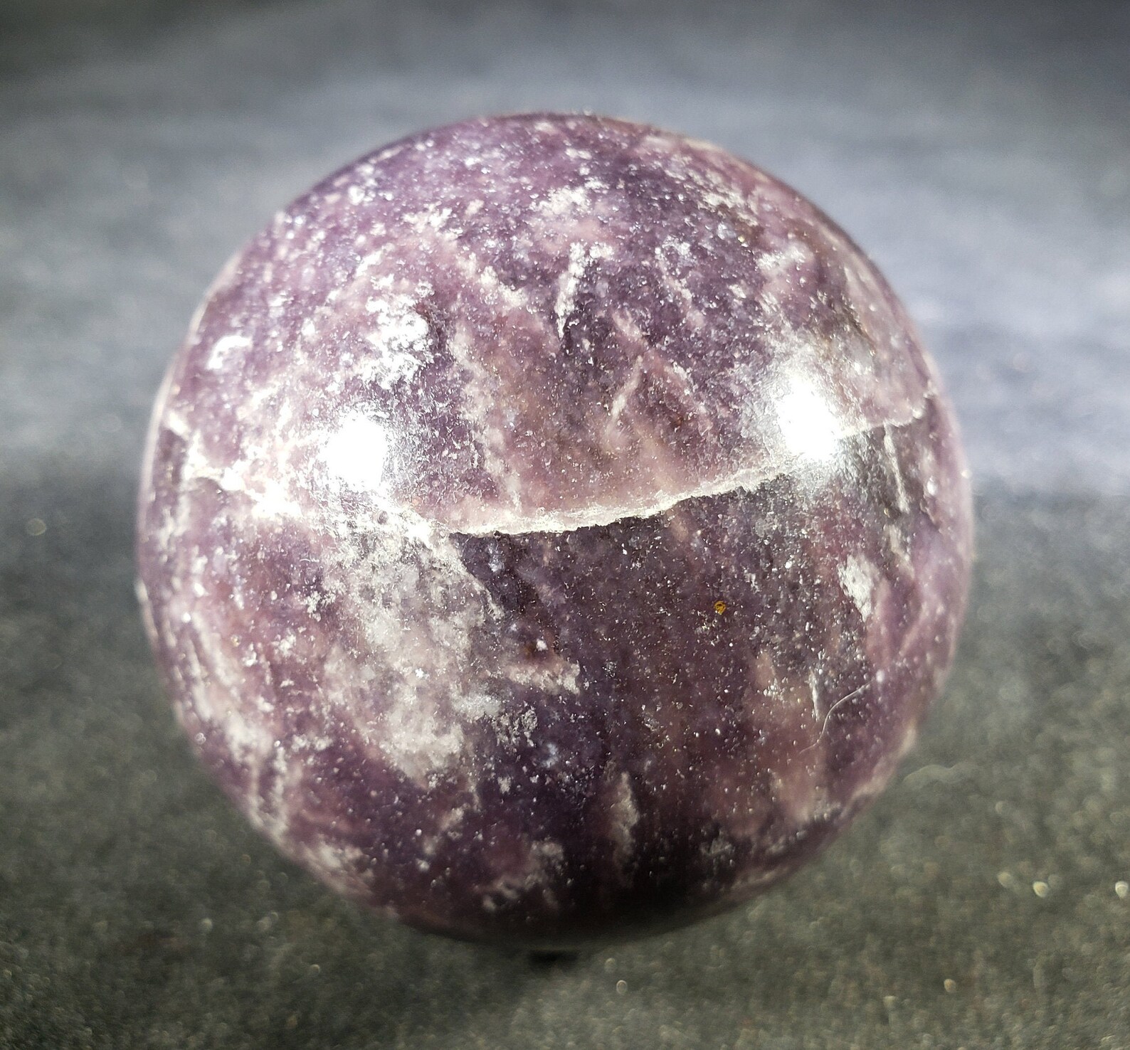 LARGE LEPIDOLITE SPHERE Natural Stone Hand Carved Gemstone | Etsy