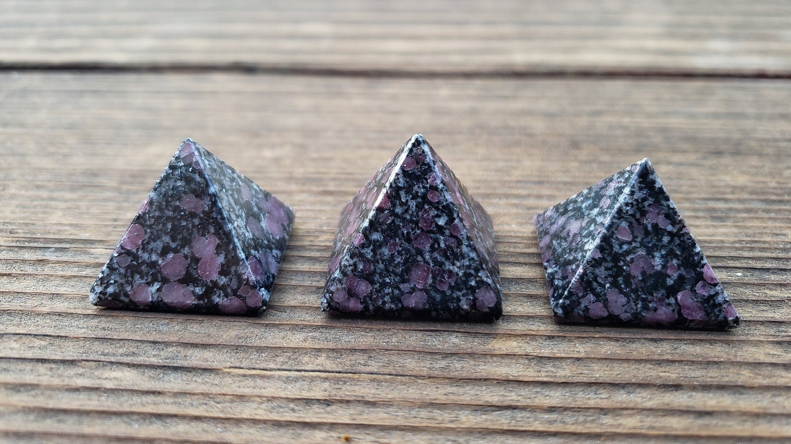 RUBY IN MATRIX Natural Small Gemstone Crystal Pyramid 20-22 - Etsy