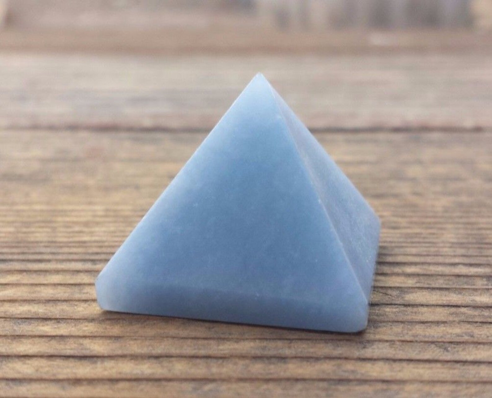 ANGELITE Natural Small Gemstone Crystal Pyramid 20-22 - Etsy