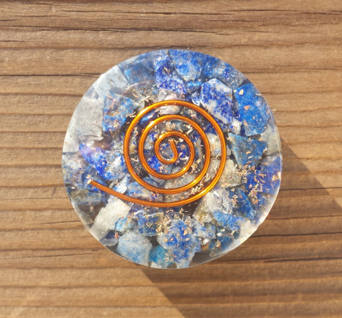 7 CHAKRA Complete Orgone Gemstone Disk Set - Etsy