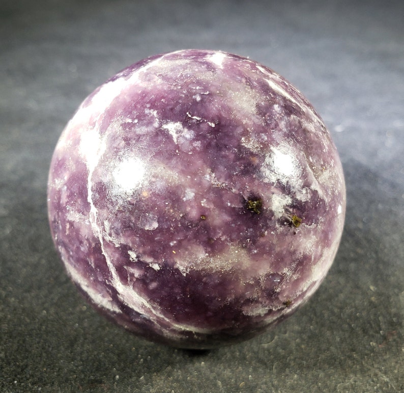 LARGE LEPIDOLITE SPHERE Natural Stone Hand Carved Gemstone Sphere 49mm[53] - Etsy