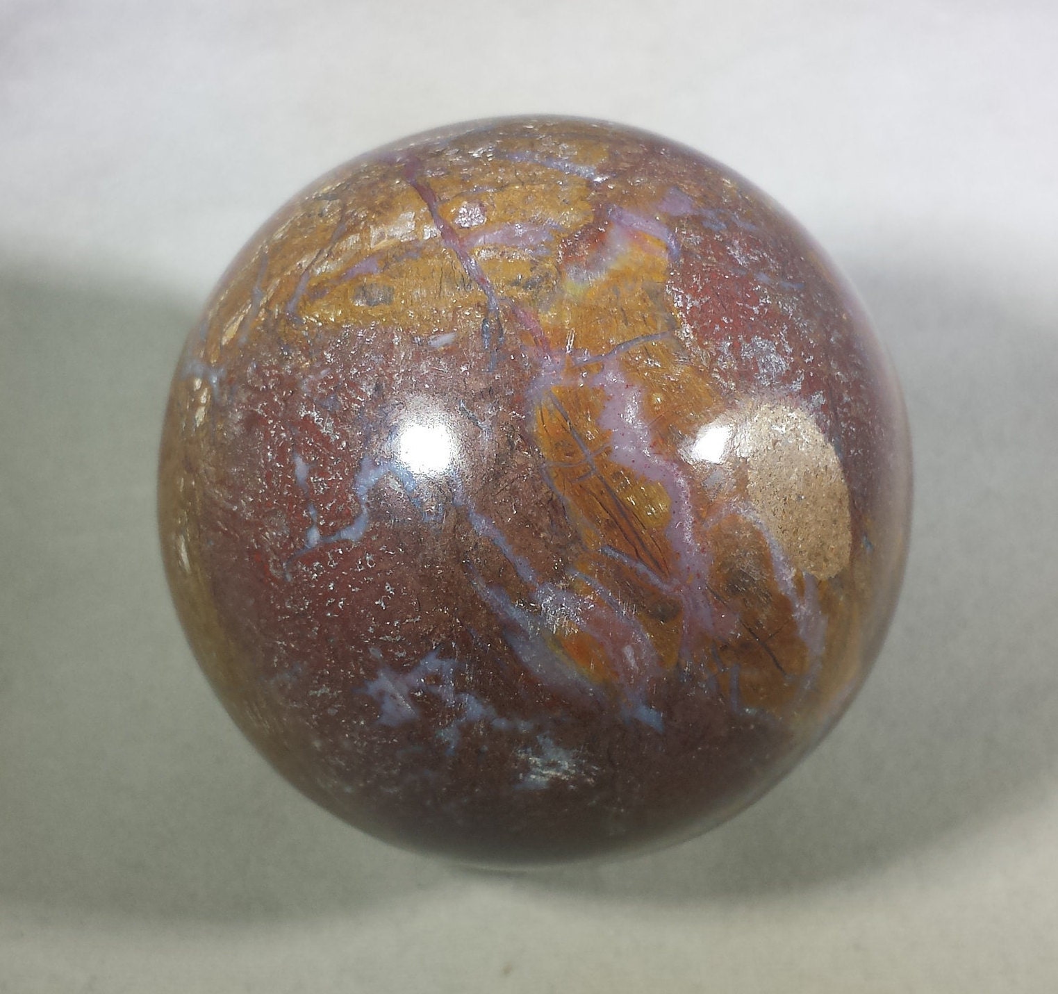 LARGE PETRIFIED WOOD Sphere Natural Stone Hand Carved Gemstone | Etsy