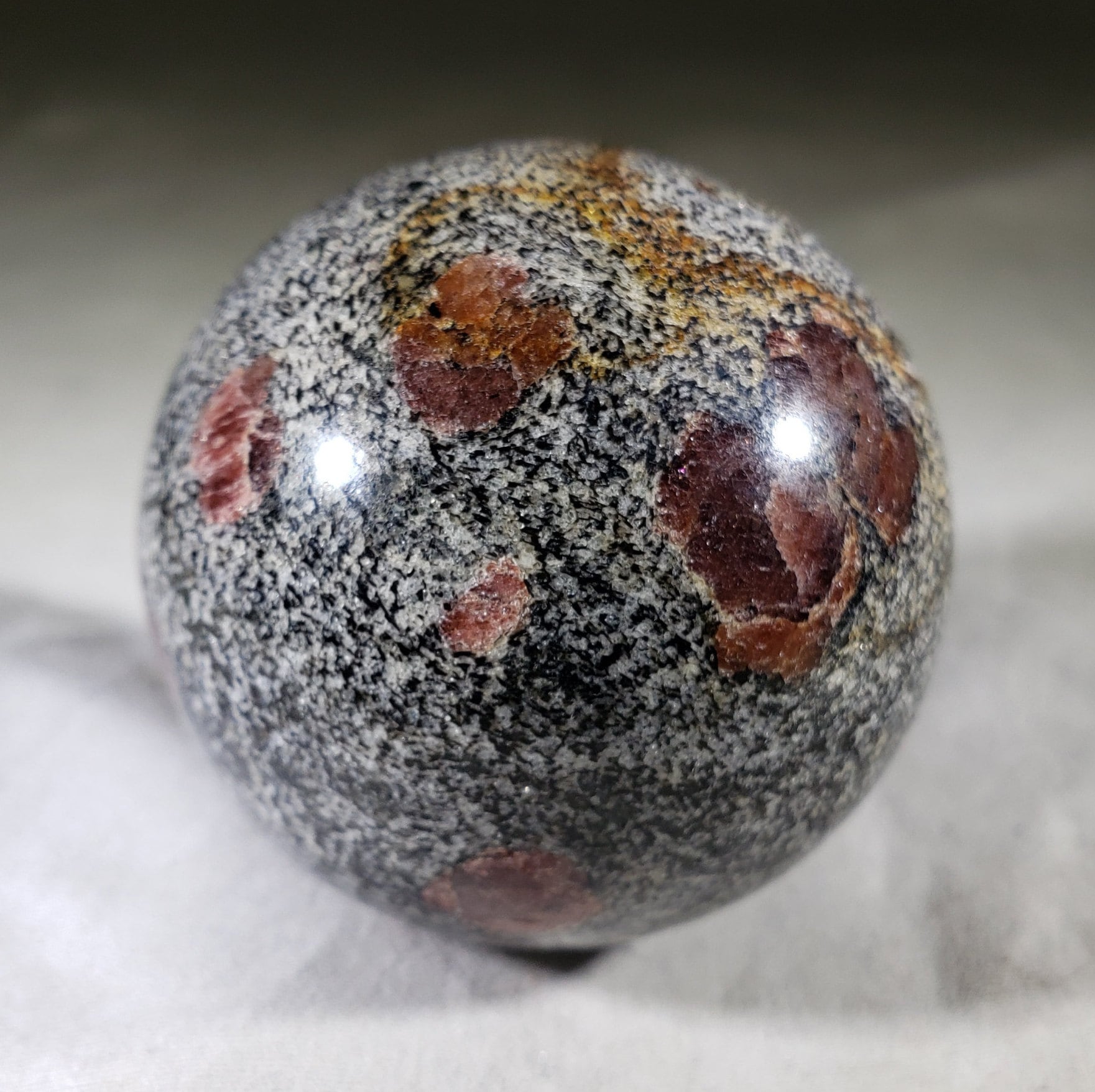 LARGE RUBY In MATRIX Sphere Natural Stone Hand Carved Gemstone | Etsy