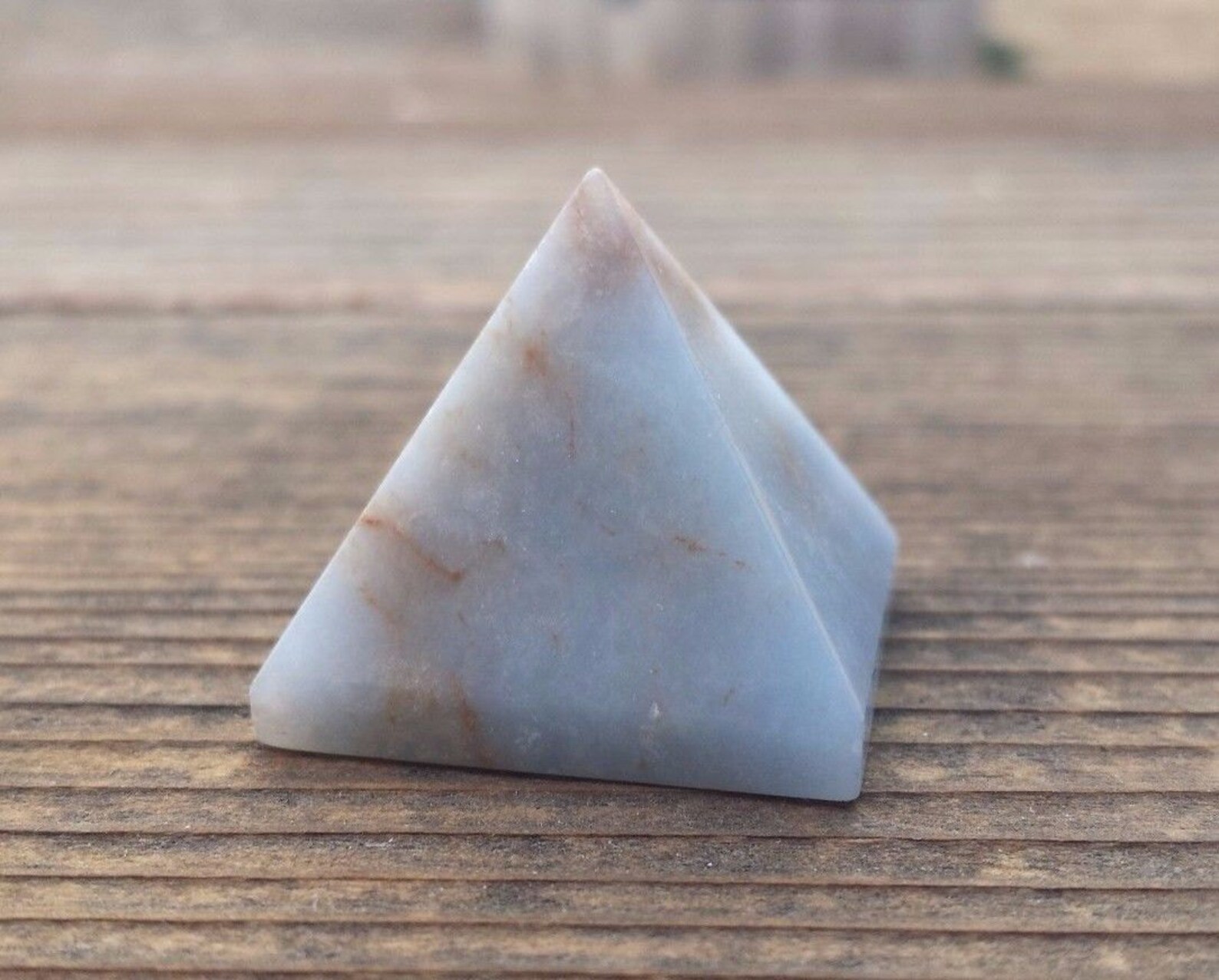 ANGELITE Natural Small Gemstone Crystal Pyramid 20-22 - Etsy