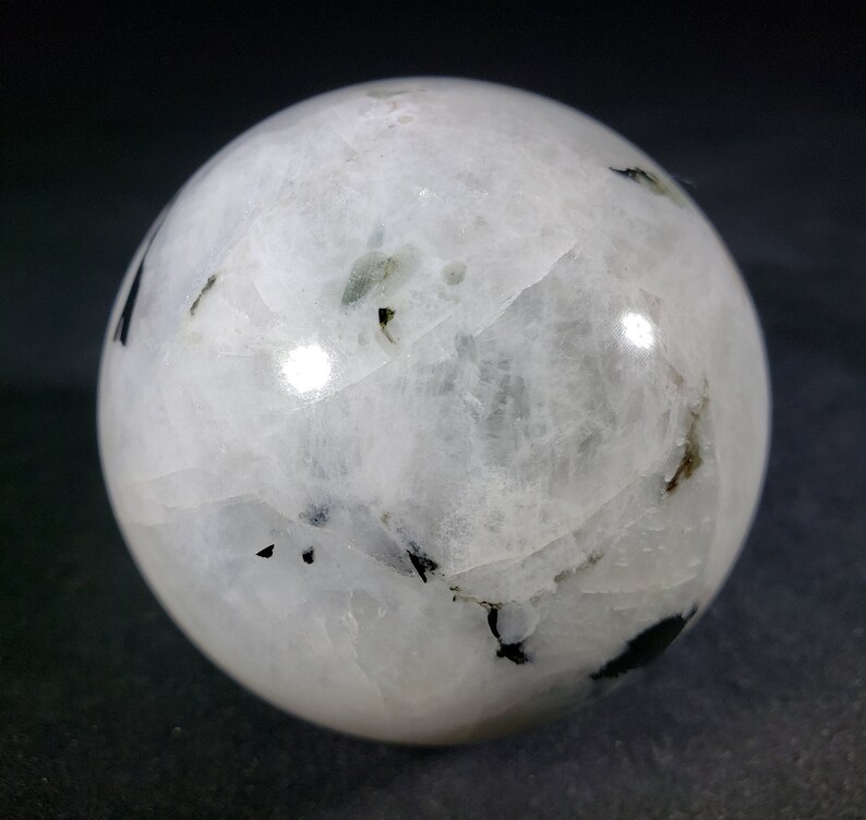 LARGE RAINBOW MOONSTONE Sphere Natural Stone Hand Carved | Etsy