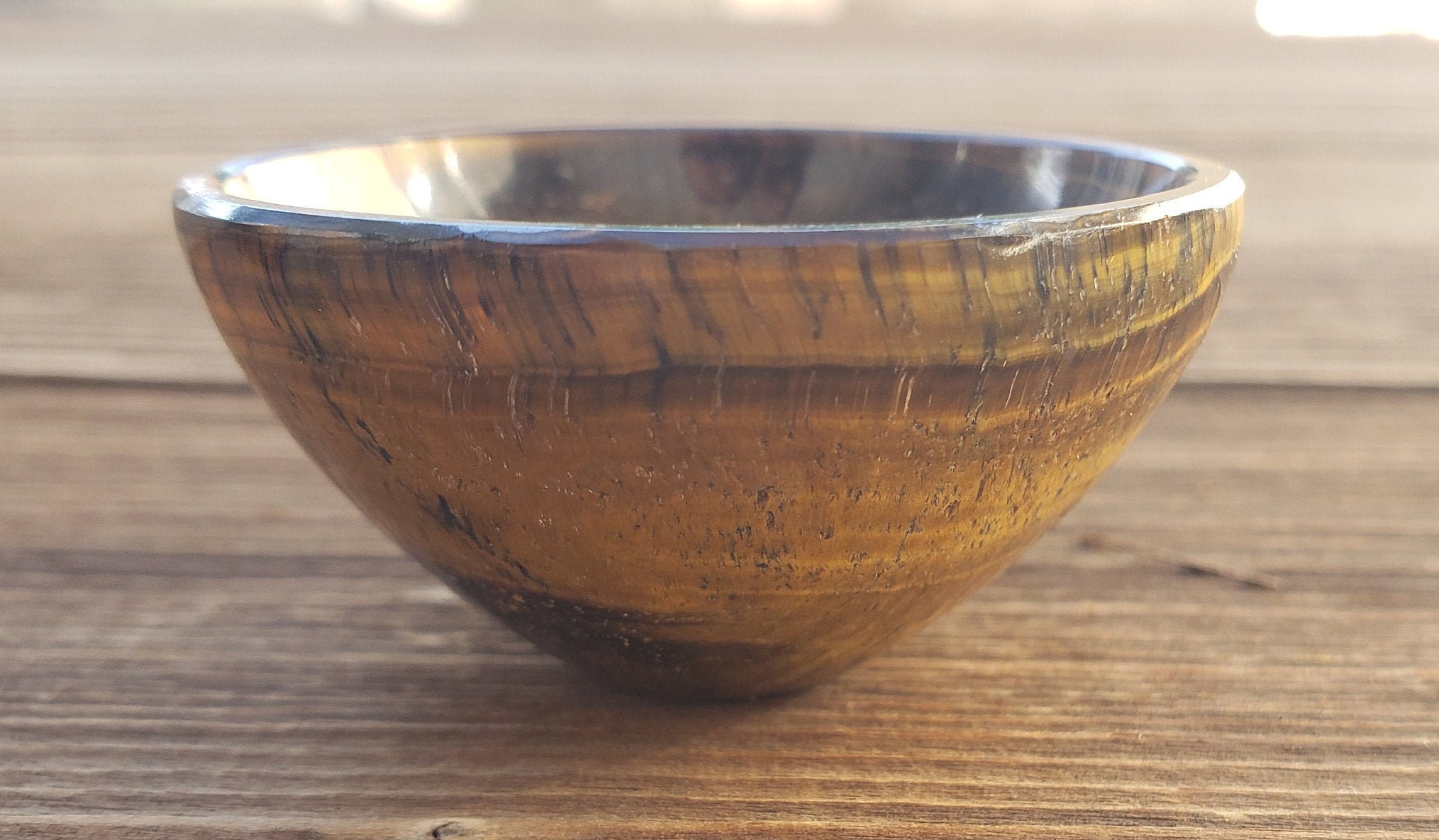 TIGER EYE BOWL Natural Stone Hand Carved Gemstone Bowl 37 | Etsy