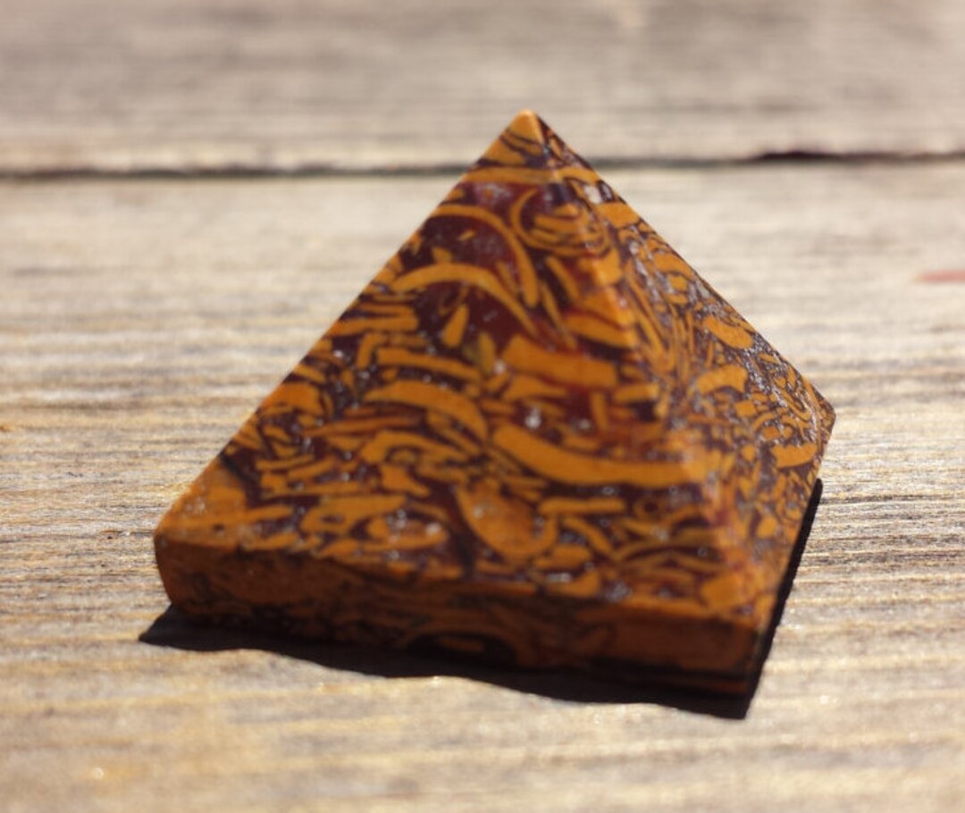 CALLIGRAPHY STONE Natural Small Gemstone Crystal Pyramid 20-22 - Etsy