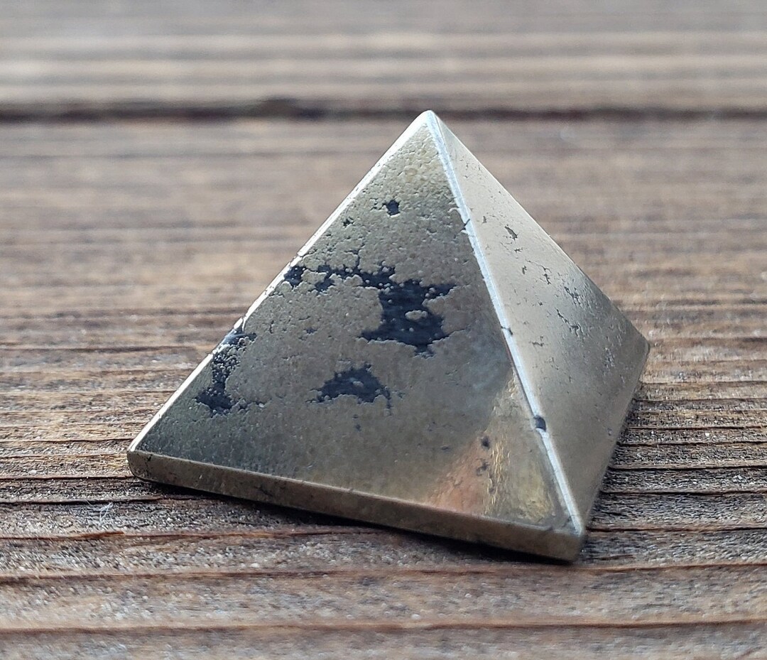 PYRITE Natural Small Gemstone Crystal Pyramid 20-22 - Etsy