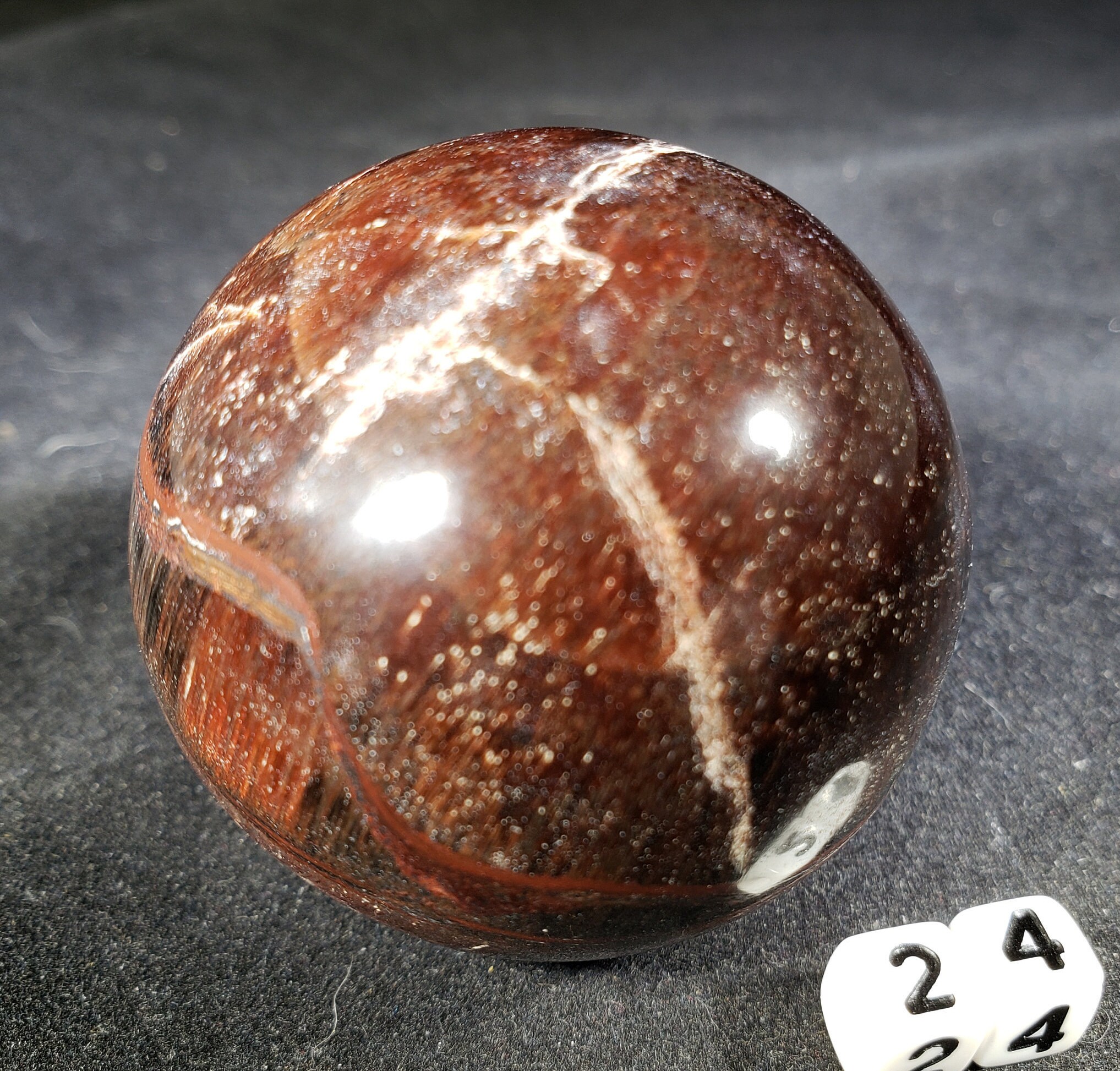 Large RED TIGER EYE Sphere Natural Stone Hand Carved Gemstone | Etsy