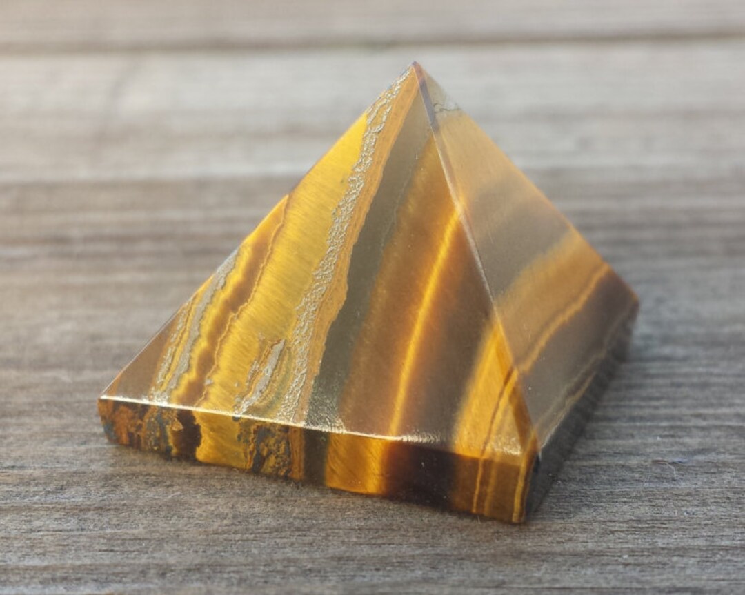 TIGER EYE Natural Small Gemstone Crystal Pyramid 20-22 - Etsy