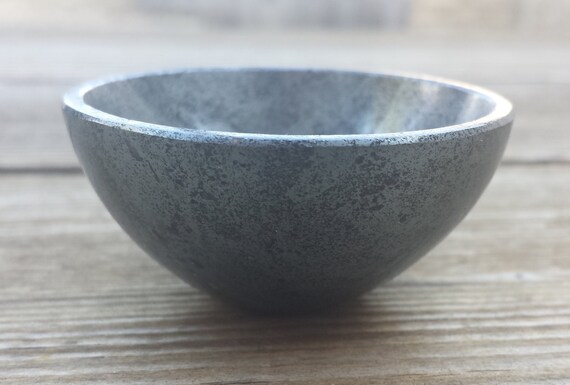 HEMATITE BOWL Natural Stone Hand Carved Gemstone 56 | Etsy