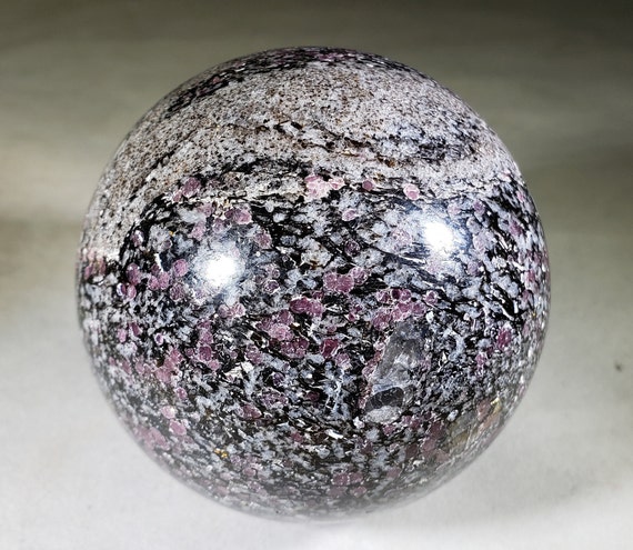 LARGE RUBY In MATRIX Sphere Natural Stone Hand Carved Gemstone | Etsy