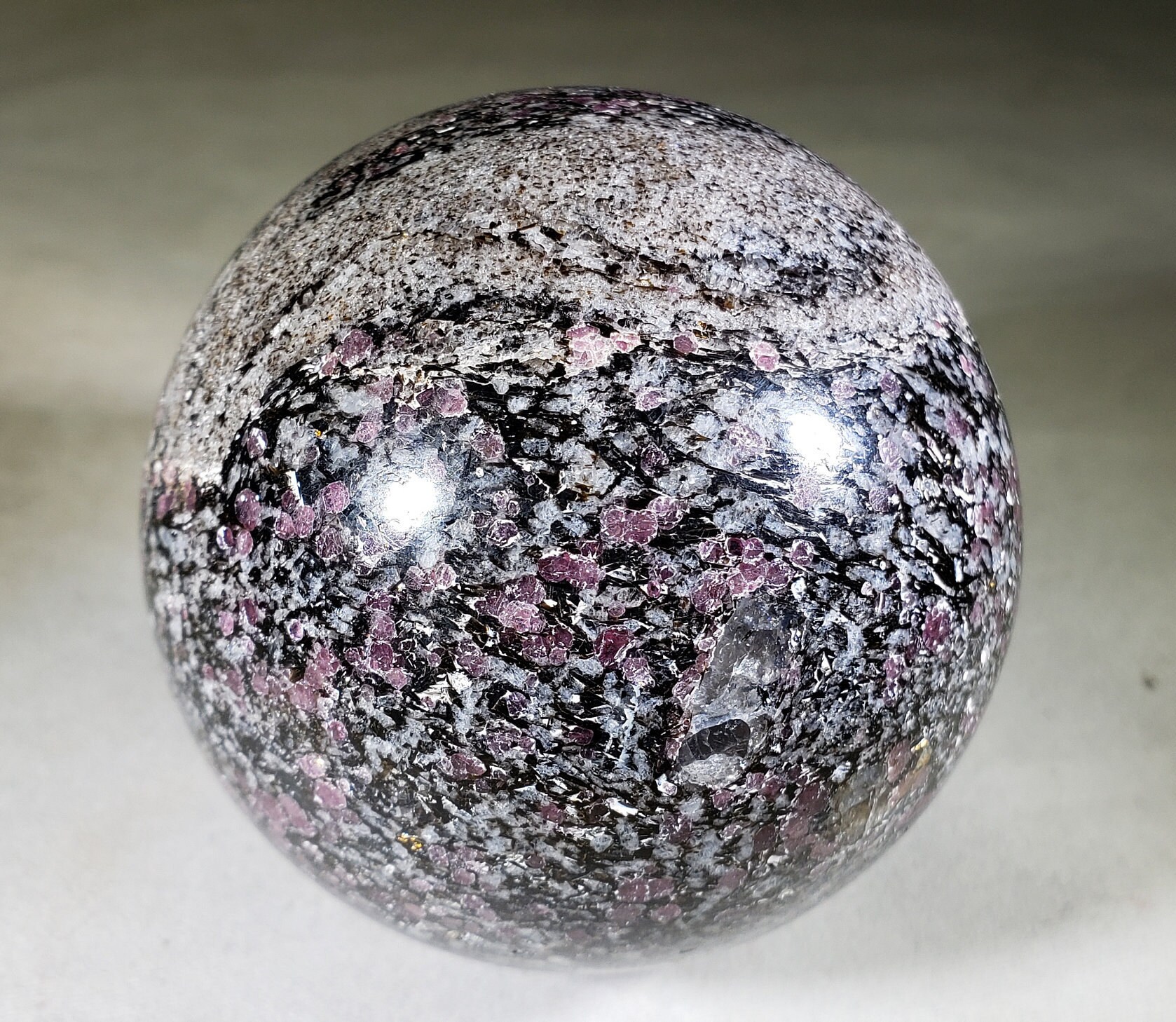 LARGE RUBY In MATRIX Sphere Natural Stone Hand Carved Gemstone | Etsy