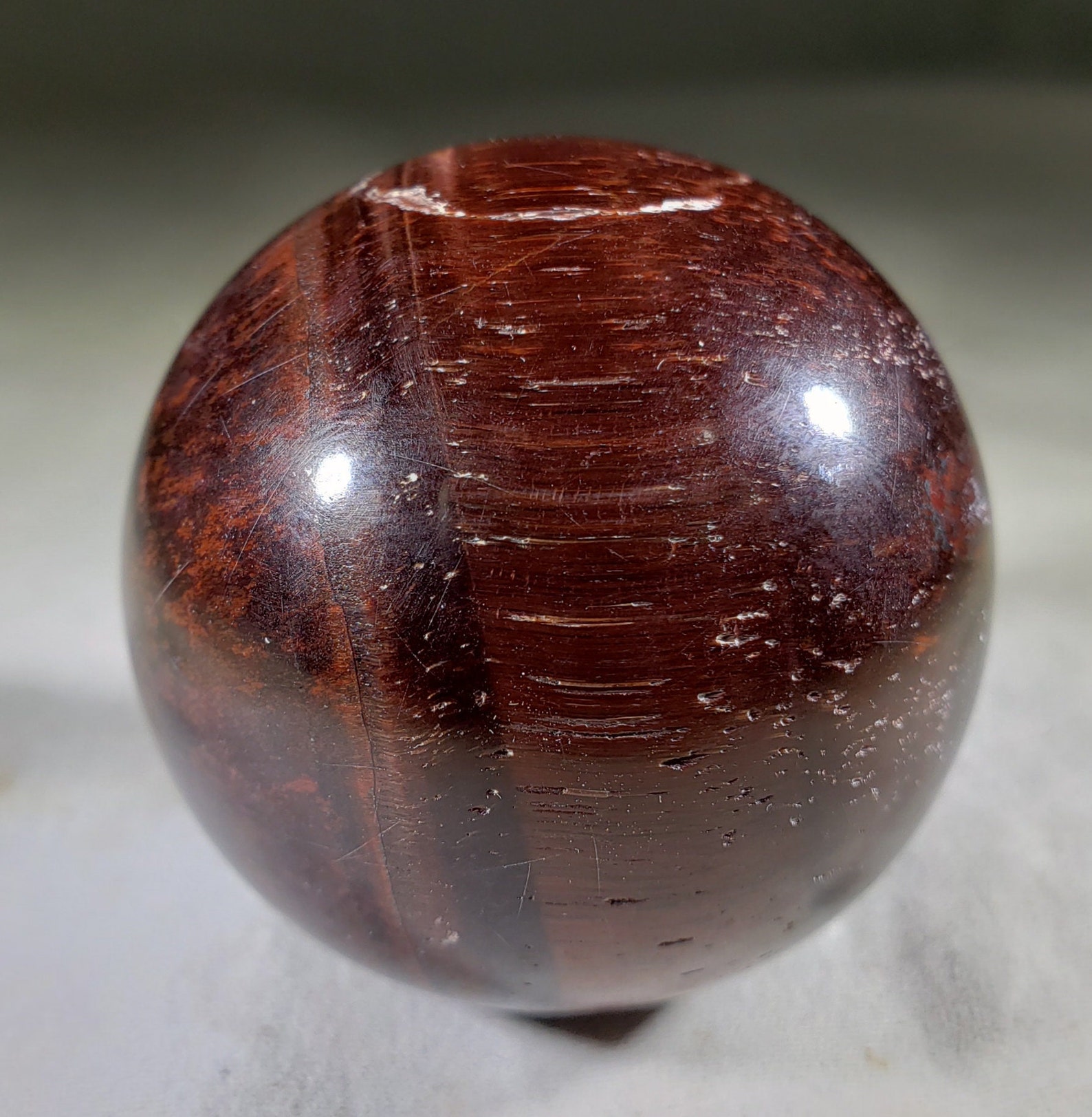 Large RED TIGER EYE Sphere Natural Stone Hand Carved Gemstone - Etsy