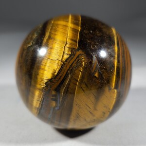 LARGE TIGER EYE Sphere Natural Stone Hand Carved Gemstone Sphere 48mm ...
