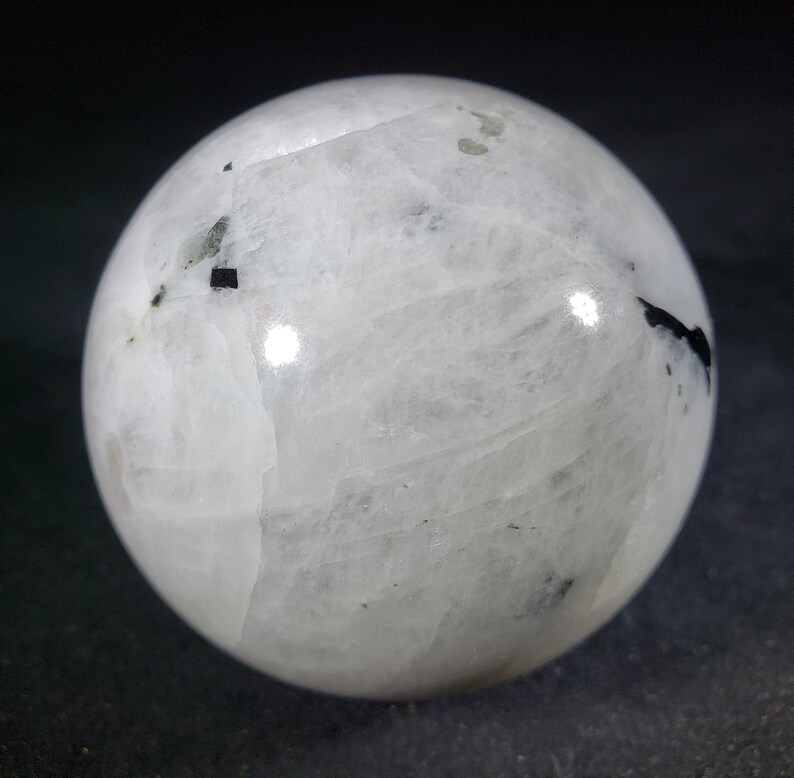 LARGE RAINBOW MOONSTONE Sphere Natural Stone Hand Carved | Etsy