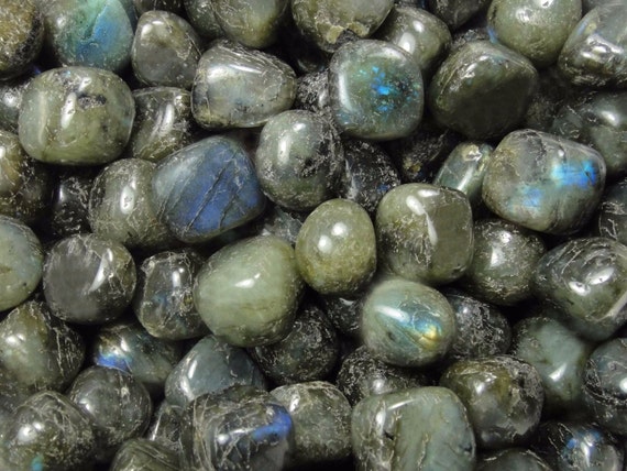 THREE 3 LABRADORITE TUMBLED Stones Medium/large Natural - Etsy