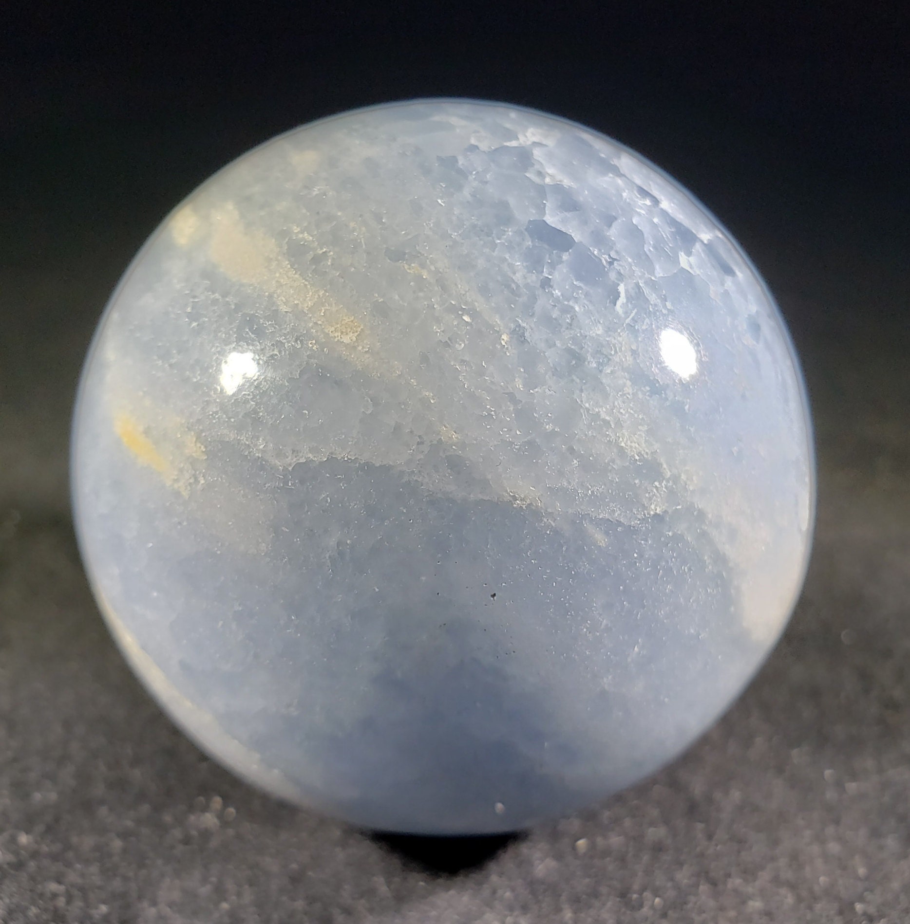 BLUE CALCITE Sphere Natural Stone Hand Carved Gemstone Sphere | Etsy