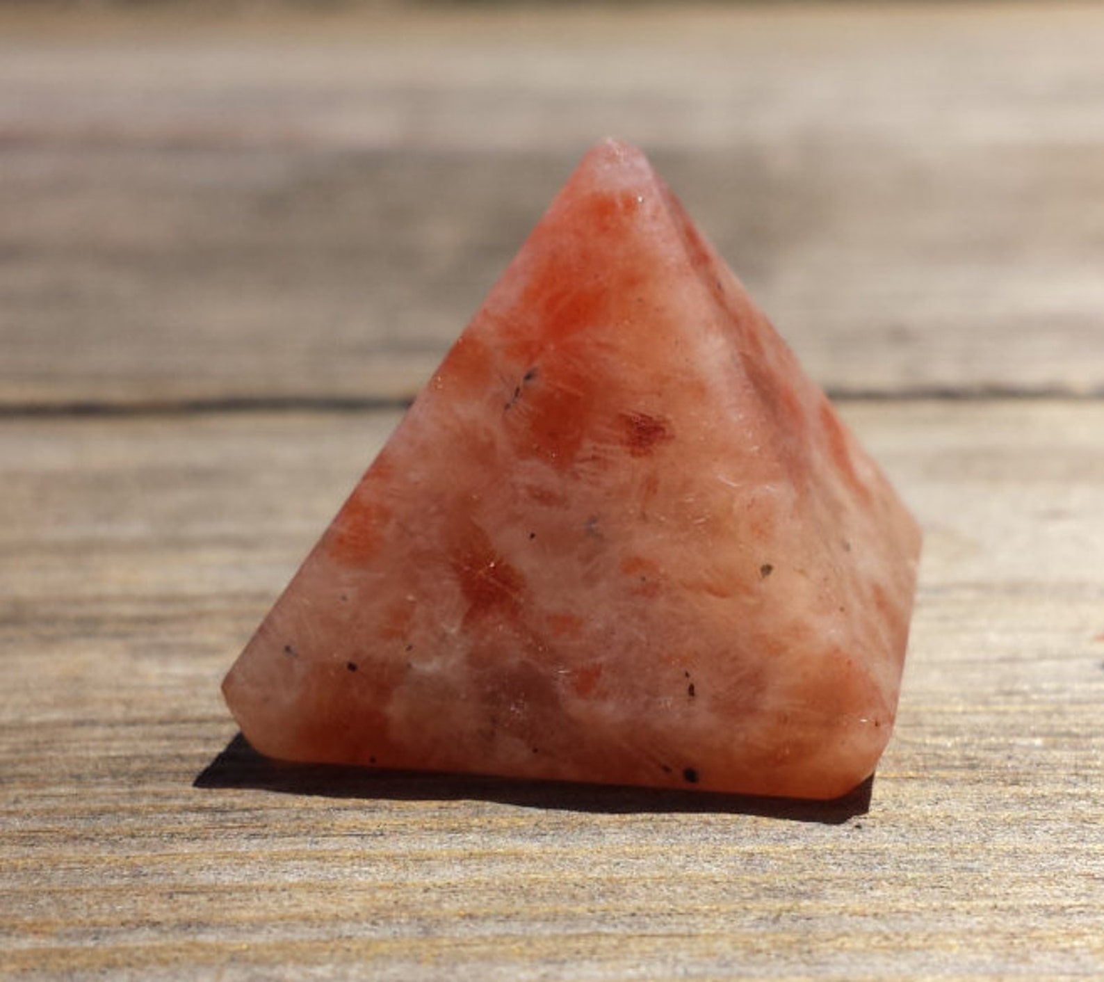 SUNSTONE Natural Small Gemstone Crystal Pyramid 20-22 - Etsy