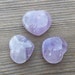 NATURAL AMETHYST Gemstone Puffy Heart 30-35mm - Etsy