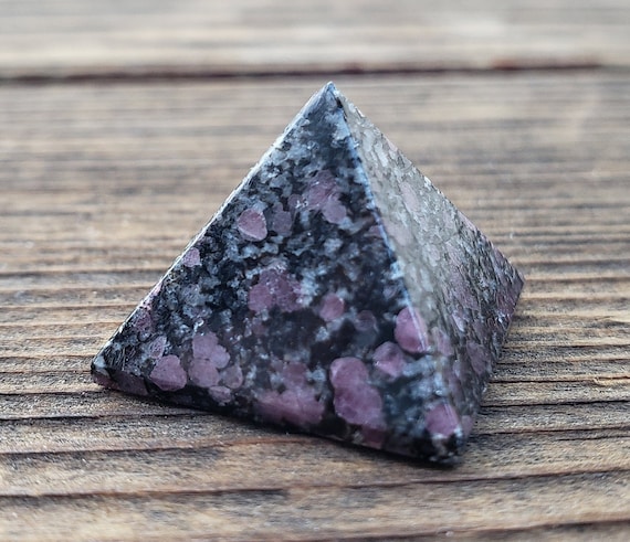 RUBY IN MATRIX Natural Small Gemstone Crystal Pyramid 20-22 - Etsy