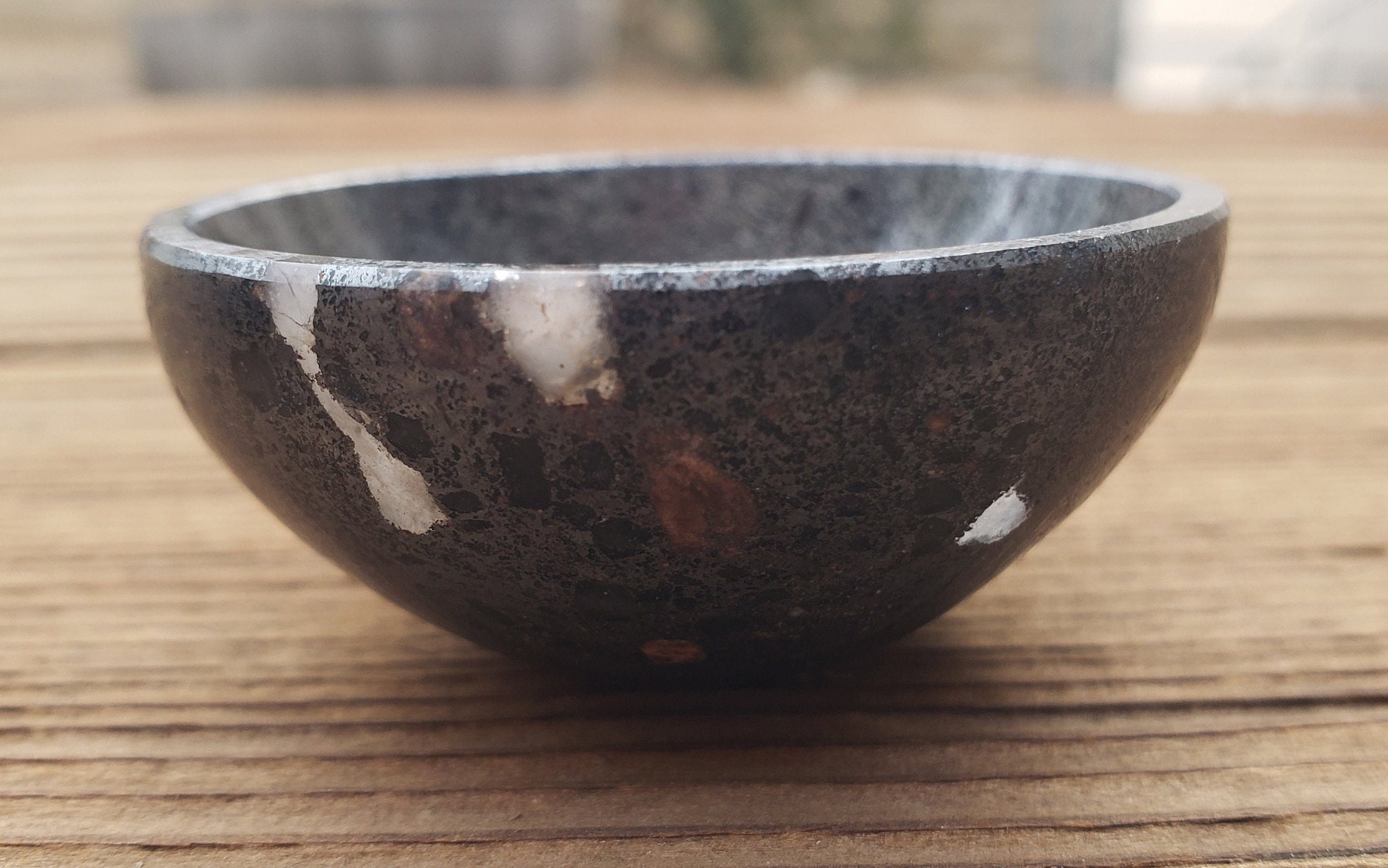 HEMATITE BOWL Natural Stone Hand Carved Gemstone [5]