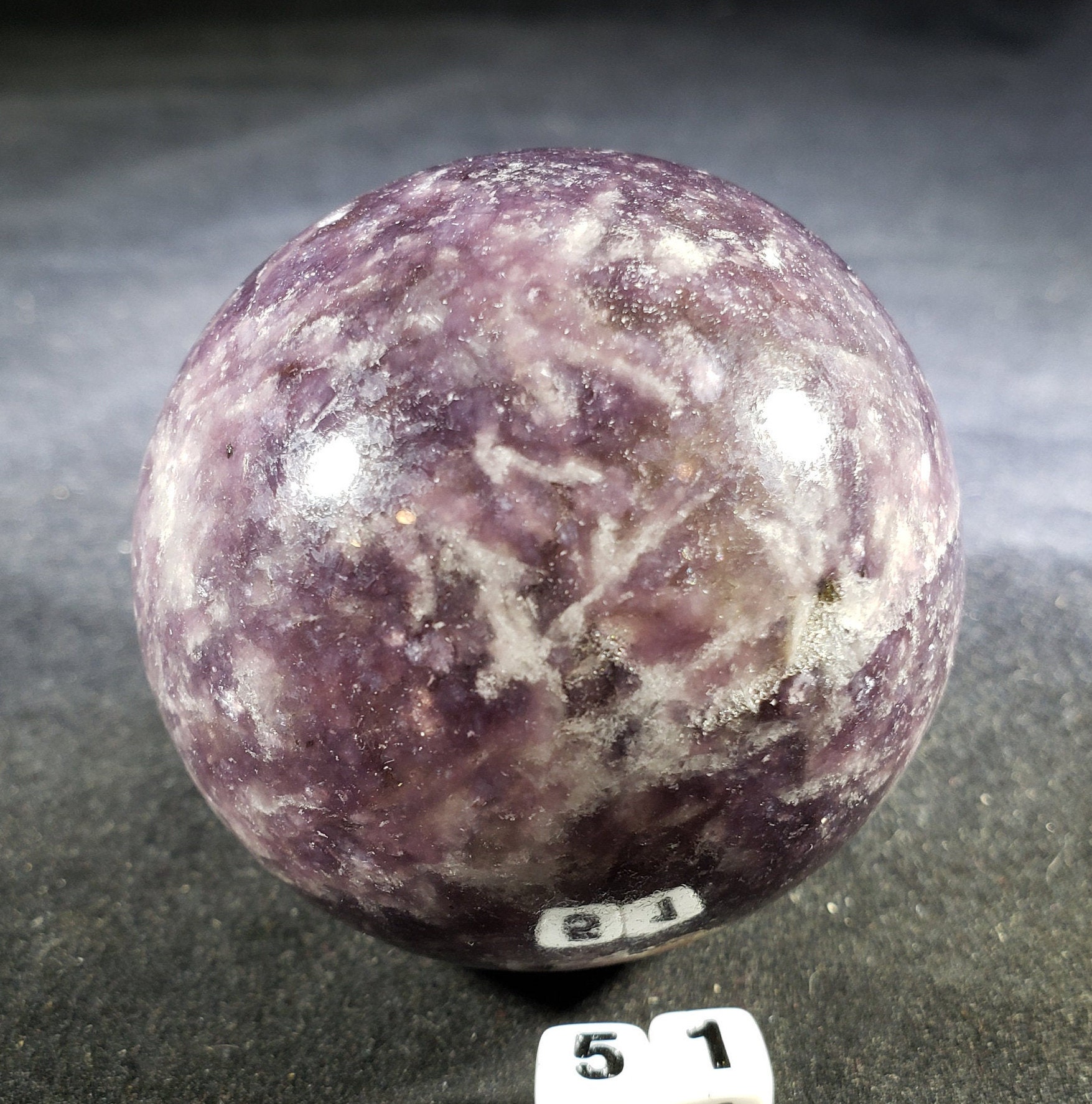 LARGE LEPIDOLITE SPHERE Natural Stone Hand Carved Gemstone | Etsy