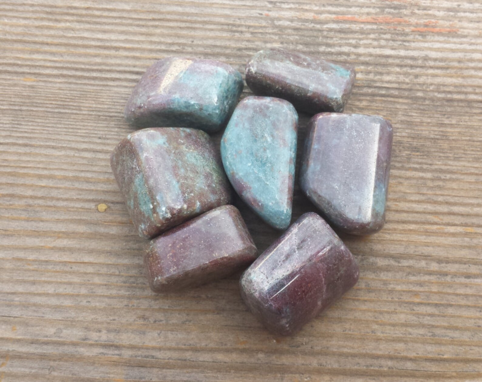 RUBY in KYANITE TUMBLED Stone One (1) Medium/large Natural Tumble Stone ...